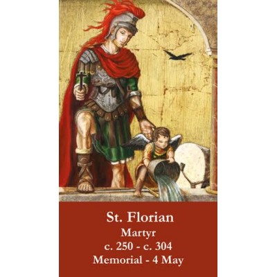Prayer Cards, Holy Cards : Saint Florian Prayer Card (50 ...