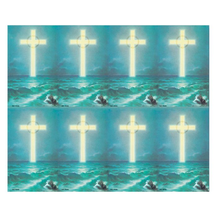 Bulk Prayer Cards : Cross on the Ocean Eight-Up Micro Perforated Prayer ...